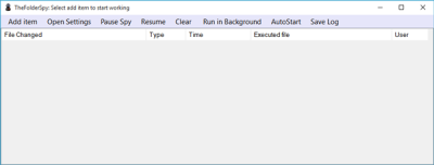 TheFolderSpy folder monitoring tool for Windows