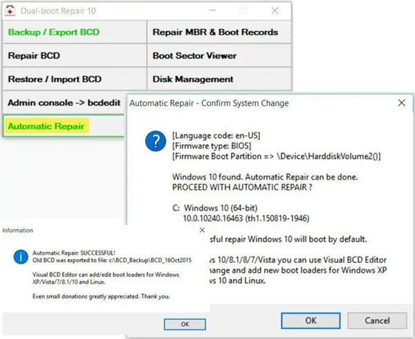 Use original boot configuration greyed out in Windows 11/10 Use original boot configuration greyed out in Windows 11/10