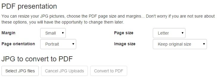 Convert JPG, PNG images to PDF using online tools or software