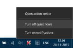 How to Turn On or Off Quiet Hours in Windows 10