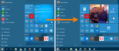 Show more Tiles on Start Menu in Windows 10