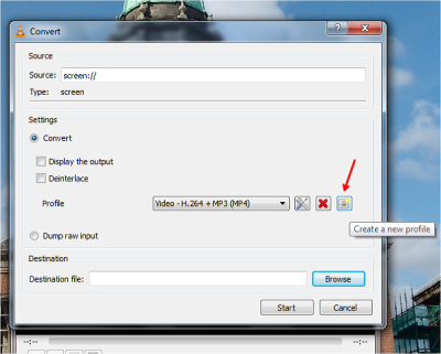 How to record Desktop Screen using VLC Player on Windows PC