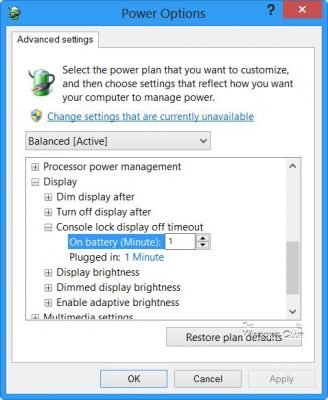 How to change Lock Screen Timeout Period in Windows 11