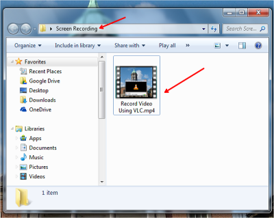 How to record Desktop Screen using VLC Player on Windows PC