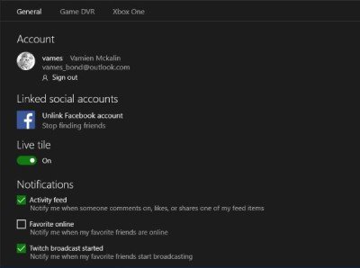 Find Facebook friends on Xbox Live with Windows Xbox app