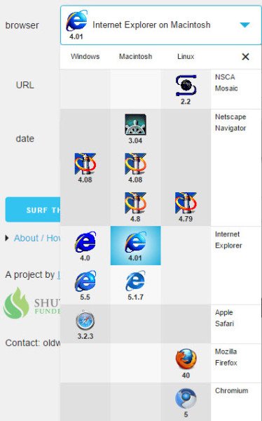 Surf the Internet from its early days with OldWeb.today
