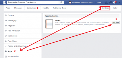 Facebook Notes for Pages and for individual users