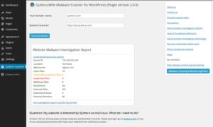 Quttera Web Malware Scanner: Keep Wordpress Blog free of malware