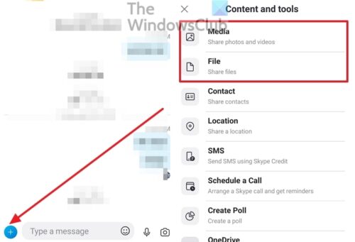 Share Files and Photos with Skype on your Mobile