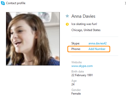 Send text message from Windows computer using Skype