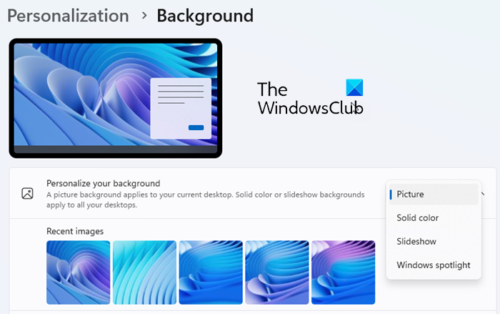 Fix Black Desktop Background on Windows 11/10