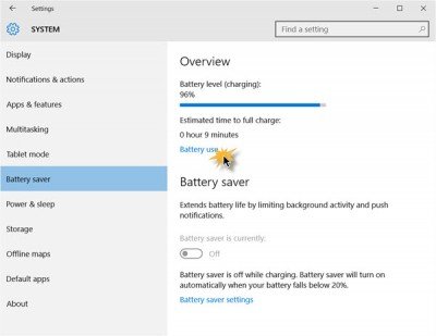 How to find out Battery Usage of each app in Windows 11/10