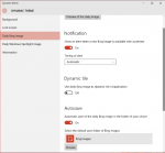 Set Bing and Spotlight images as background or lock screen