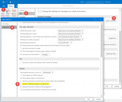Outlook closes automatically immediately after opening