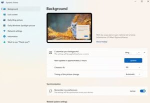 Set Bing and Spotlight images as background or lock screen