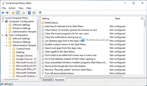 Group Policy Editor: Change Preferences, Settings in Windows 11/10