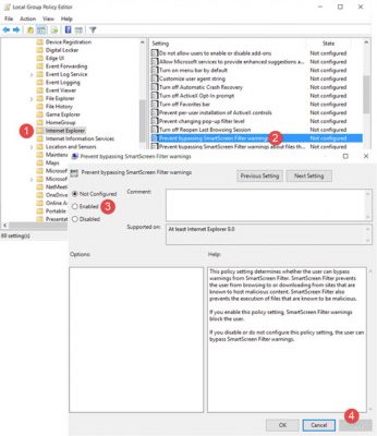 How to bypass SmartScreen filter and download files in Internet Explorer