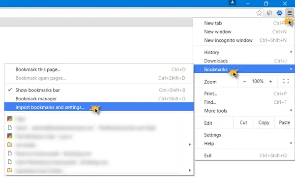 Import Bookmarks, Passwords into Chrome from Edge or Firefox Import Bookmarks, Passwords into Chrome from Edge or Firefox