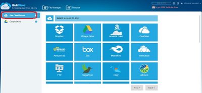 MultCloud lets you manage multiple cloud accounts & drives