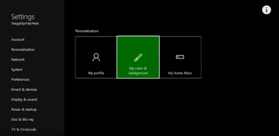 How to customize or change Xbox One background