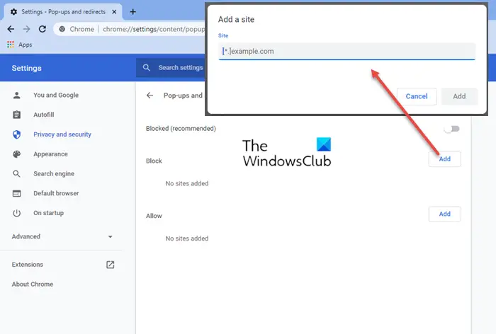 Allow or block Pop-Ups on Chrome, Edge, Firefox or Opera Allow or block Pop-Ups on Chrome, Edge, Firefox or Opera