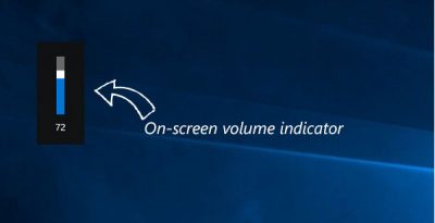How to hide the On-screen Volume Indicator in Windows 10
