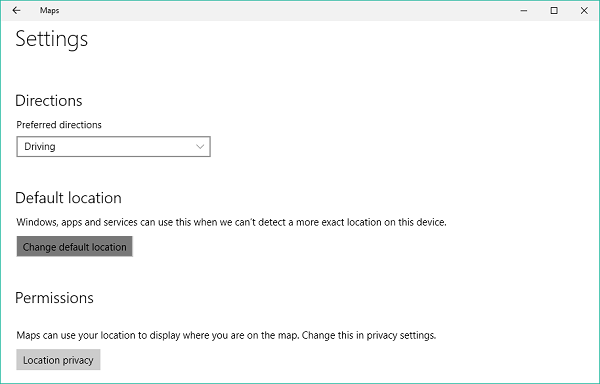 How to set or change Default Location in Windows 11
