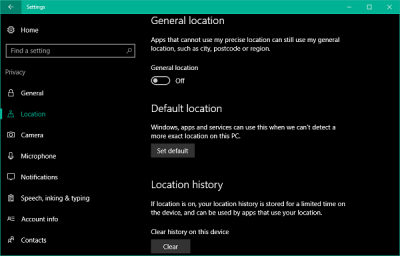 How to set or change Default Location in Windows 11