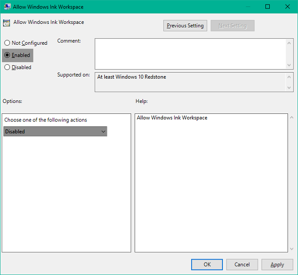 How to disable Windows Ink Workspace in Windows 11/10 How to disable Windows Ink Workspace in Windows 11/10