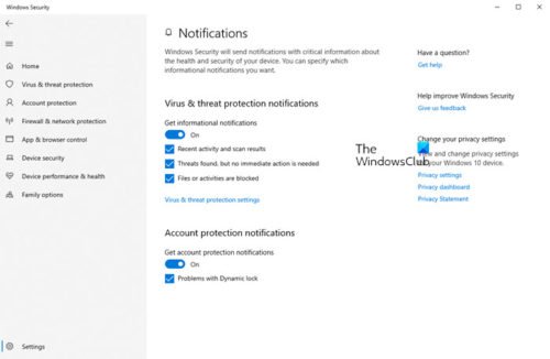 Enable or Turn On Notifications for Windows Defender