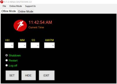 Free tools to schedule shutdown, restart in Windows at fixed times
