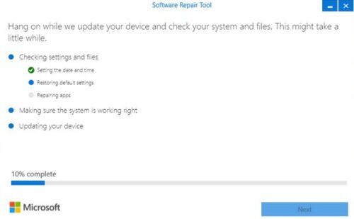 Software Repair Tool will help you fix Surface problems
