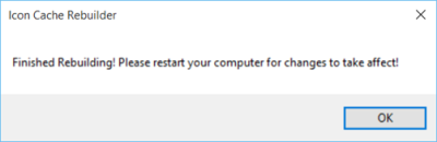 Thumbnail and Icon Cache Rebuilder for Windows 10