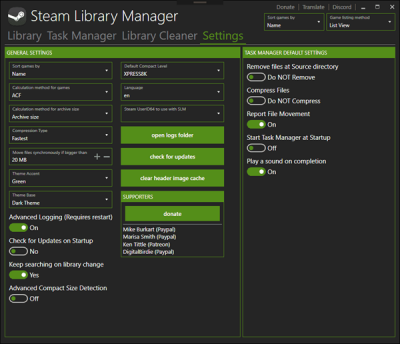 Backup, Restore, Move Steam games with Steam Library Manager