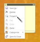 How to attach Sticky Note to Outlook Mail