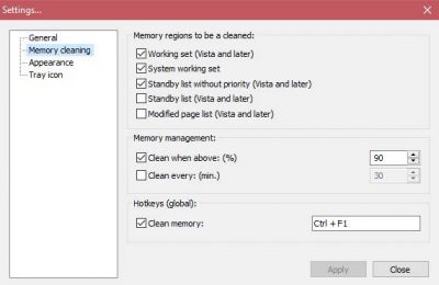 Monitor and manage Windows memory with Mem Reduct Portable