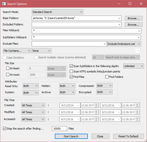 SearchMyFiles helps you search for files & folders faster on Windows PC