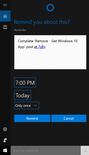 Create Cortana Reminders with Windows Sticky Notes