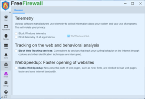 Free Firewall is a complete firewall solution for Windows PC