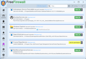 Free Firewall is a complete firewall solution for Windows PC