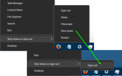 Remove Shutdown button from Login Screen, Start Menu, WinX menu
