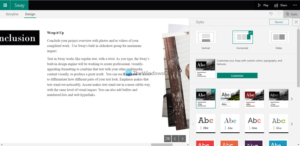 Microsoft Sway Online tutorial to help you create reports & presentations
