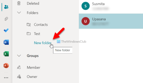 How to use Outlook People web app to Manage Contacts