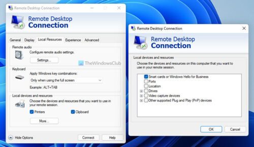 Use Devices and Resources in a Remote Desktop Session