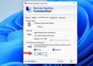 Use Devices and Resources in a Remote Desktop Session