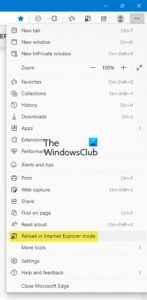 How to use Internet Explorer Mode or Compatibility View in Microsoft Edge