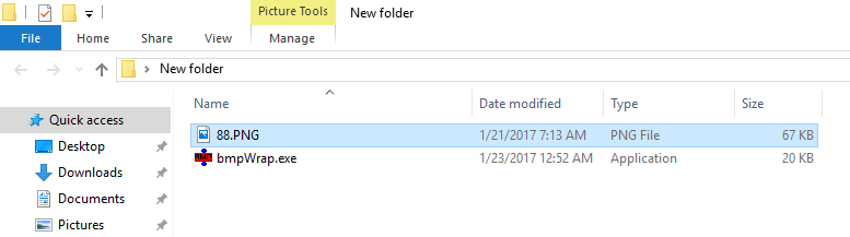 Hide files as BMP images and email any file type as attachment