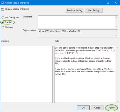 Enable & configure PIN Complexity Group Policy in Windows 11/10