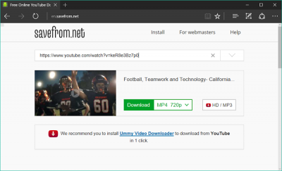 Download videos online from Twitter, YouTube, Vimeo, Facebook
