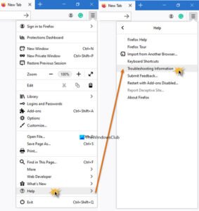 Reset or Refresh Firefox browser settings to default in Windows 11